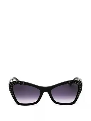 MARCIANO Crystal-embellished Cat-eye Sunglasses - Black