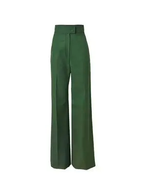 Carolina Herrera Diane Wide-leg Trousers - Green