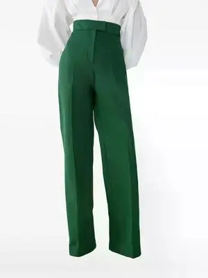 Carolina Herrera Diane Wide-leg Trousers - Green