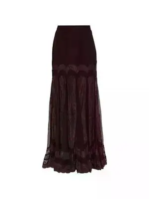 Zimmermann Lace-insert Silk Maxi Skirt