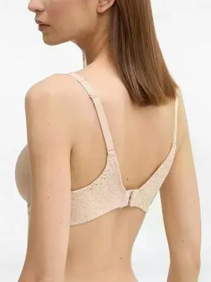 Chantelle Easyfeel Norah Lace-panel Underwired Bra - Neutrals