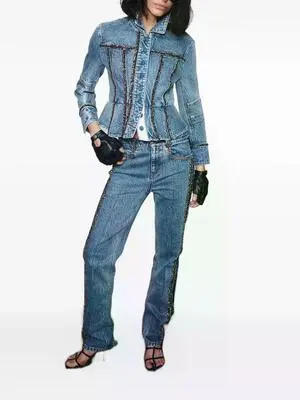 Hellessy Kai Braided-trim Denim Jacket