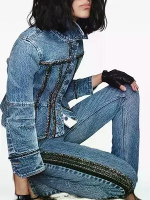 Hellessy Kai Braided-trim Denim Jacket