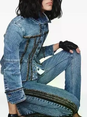 Hellessy Kai Braided-trim Denim Jacket