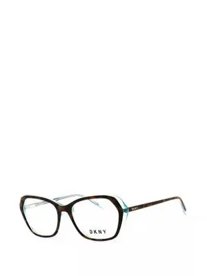 Dkny Tortoiseshell-effect Geometric-frame Glasses