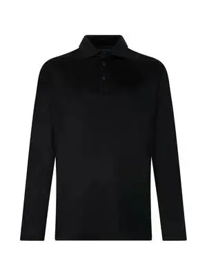 Paul & Shark Long-sleeve Polo Shirt - Black