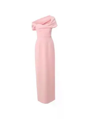 Carolina Herrera Draped Off-shoulder Gown - Pink