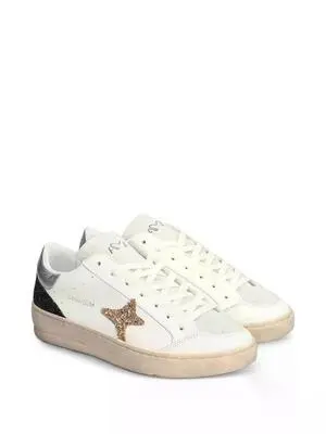 AMA-BRAND Glitter-patch Metallic-trim Sneakers