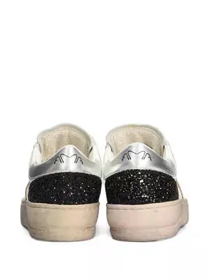 AMA-BRAND Glitter-patch Metallic-trim Sneakers