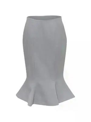 STOLEN STORES Ruffled Midi Skirt - Grey