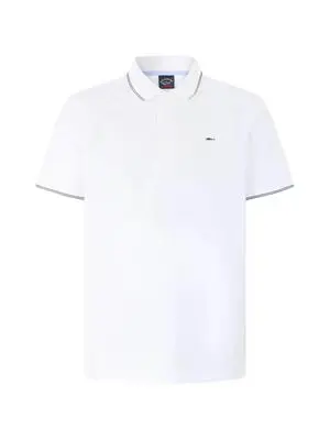 Paul & Shark Logo-patch Tipped Polo Shirt