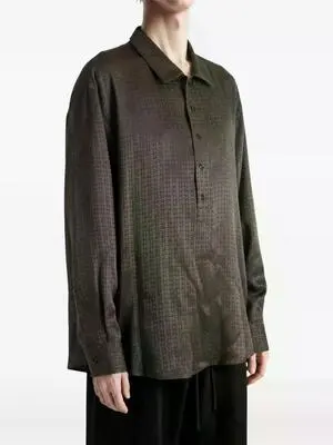 Saint Laurent Jacquard Silk Shirt