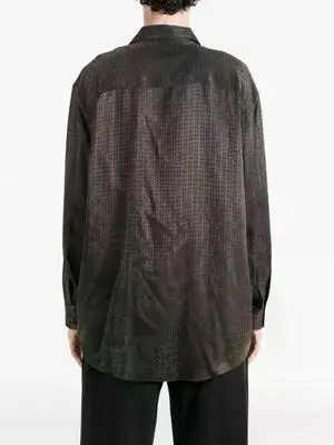Saint Laurent Jacquard Silk Shirt