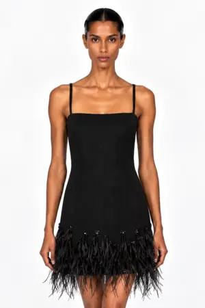 Azeeza Kavin Satin Mini - Black