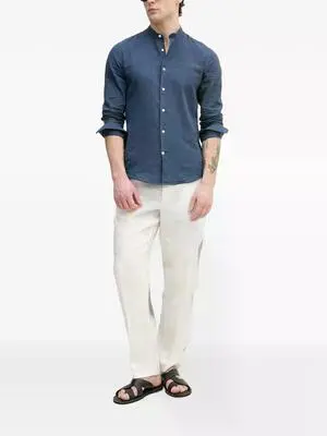 LINDBERGH Mandarin-collar Long-sleeve Shirt