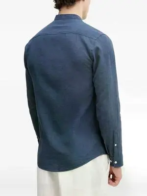 LINDBERGH Mandarin-collar Long-sleeve Shirt
