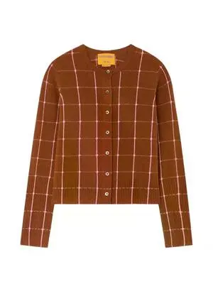 Guest In Residence Jane Checked Cardigan