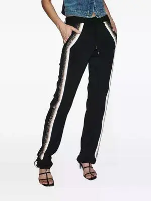 Hellessy Toni Sequin-embellished Drawstring-waist Trousers