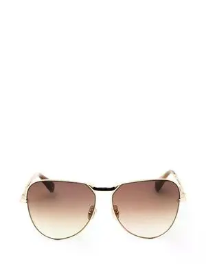 Max Mara Pilot-frame Sunglasses - Gold