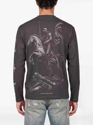 REPRESENT 247 Long-sleeve Graphic-print T-shirt - Grey