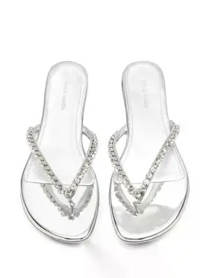 Amina Muaddi Gigi Crystal-embellished Sandals