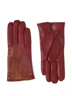 Orciani Logo-plaque Leather Gloves