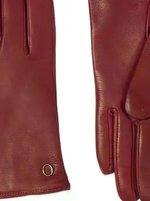 Orciani Logo-plaque Leather Gloves