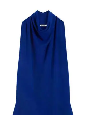 Givenchy Long Draped Dress In Wool