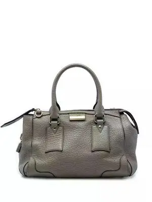 Burberry 2000-2017 Small Grained Leather Heritage Gladstone Satchel
