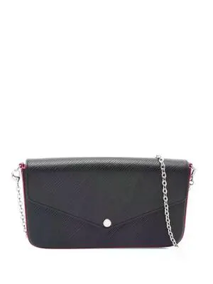 LOUIS VUITTON 2017 Epi Pochette Felicie Crossbody Bag - Black
