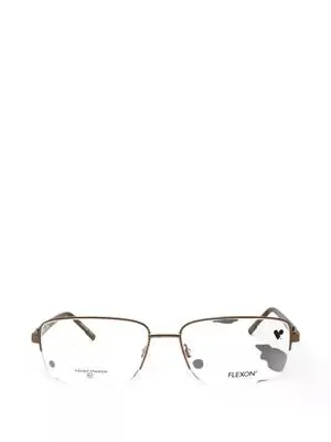 FLEXON Rectangle-frame Glasses - Black