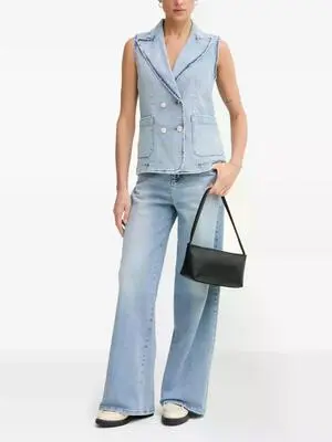 MARC AUREL Faded-wash Wide-leg Jeans