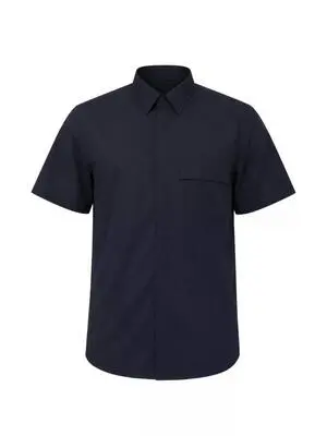 PT TORINO Short-sleeved Patch-pocket Shirt - Blue
