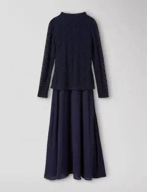 Whistles Drop Waist Midi Dress