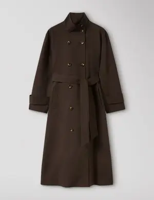 Whistles Funnel Neck Trench Coat