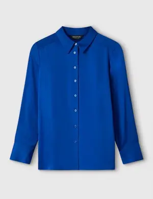 Whistles Satin Collared Shirt