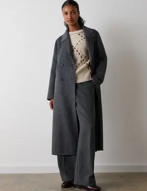 Whistles Relaxed Double Faced Coat