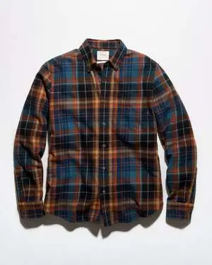 Billy Reid Micro Block Plaid Tuscumbia Shirt - Multi Colored