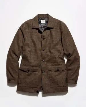 Billy Reid Houndstooth Bennet Overcoat