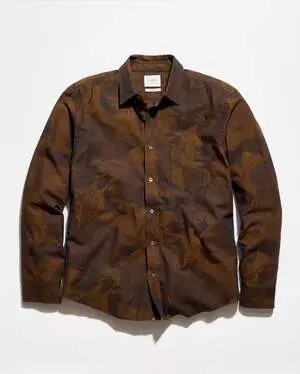 Billy Reid Archive Peacock Cypress Shirt - Brown Multi