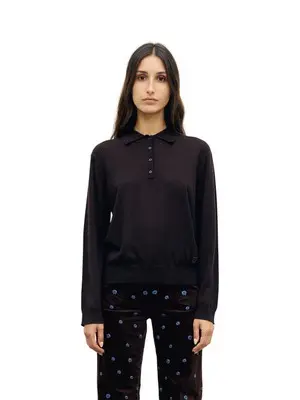 Gerard Darel Rebeca Merino Polo Collar Jumper