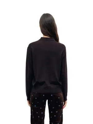 Gerard Darel Rebeca Merino Polo Collar Jumper