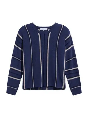 Gerard Darel Ricki 100% Cashmere Striped Sweater