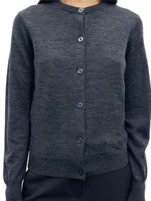 Gerard Darel Rene Merino Wool Button Cardigan