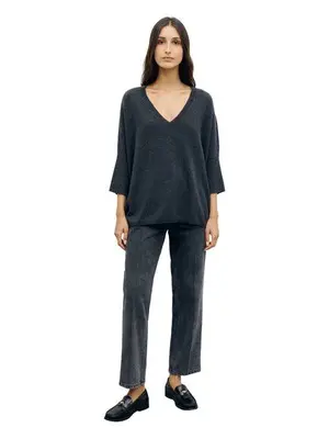 Gerard Darel Resa 100% Cashmere V-neck Sweater