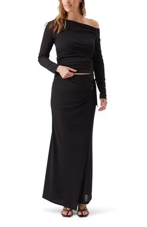 RIPE MATERNITY Rhi Long Sleeve Off Shoulder Maternity Top