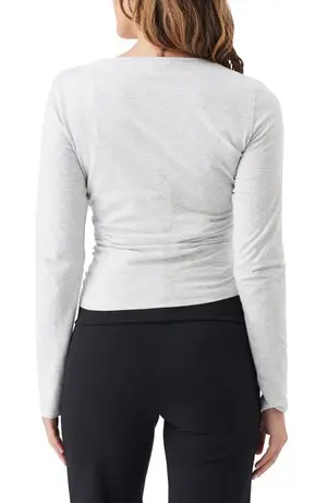 RIPE MATERNITY Organic Cotton Ruched Matenity Top