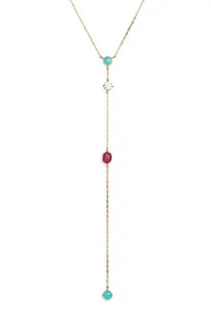 Nadri Semiprecious Stone Drop Y-necklace