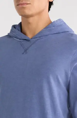 Marine Layer Luxe Slub Organic Cotton Pulllover Hoodie