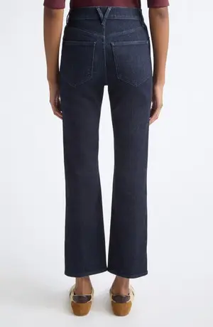 Veronica Beard Milla High Waist Slim Straight Leg Jeans